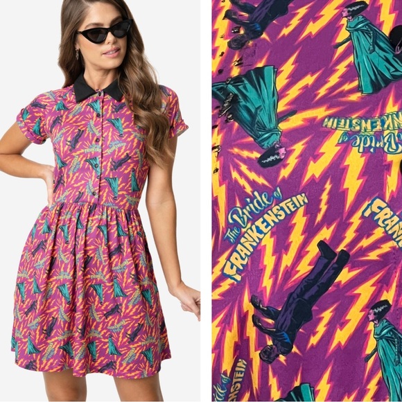 Unique Vintage | Dresses | Unique Vintage X Monsters Bride Of ...